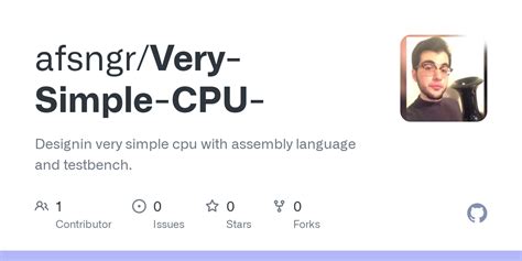 Github Afsngr Very Simple Cpu Designin Very Simple Cpu With