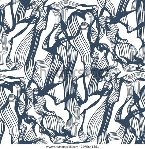 Seamless Pattern Simple Abstract Drawing Vector Stock Vector Royalty Free 2495641551