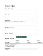 Module Quiz Pdf Module Quiz Due Jun At Pm Points Questions Available Jun
