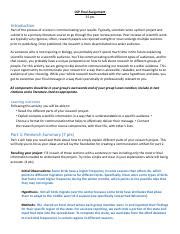 CSP Final Assignment Pts Pdf CSP Final Assignment Pts Introduction Part Of The Process