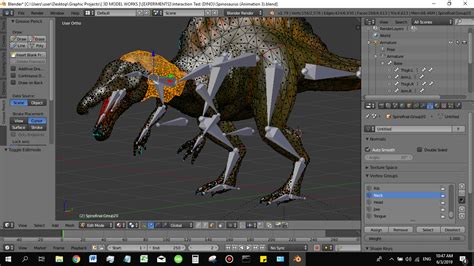 Armature Parts Of The Mesh Don T Move When Moving Bones Blender Stack Exchange