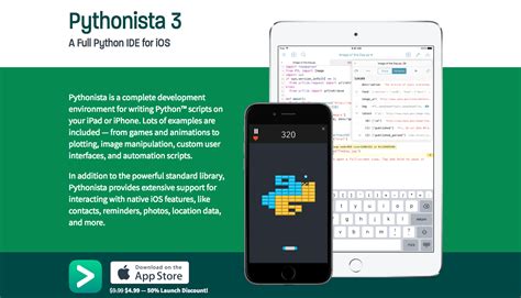 Pythonista Python をサポートしたiOS用の本格的開発環境 ソフトアンテナ