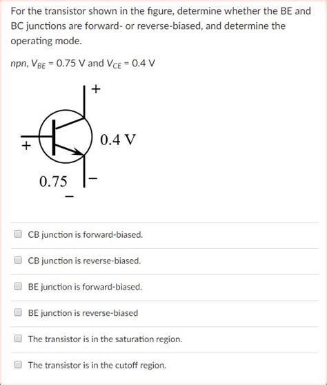 Solved For The Transistor Shown In The Figure Determine Chegg Com