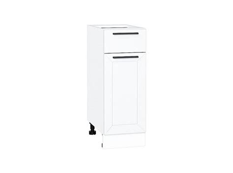 Шкаф нижний с 1 ой дверцей и ящиком Глетчер Айленд Силк Белый 816 300 478 купить недорого по