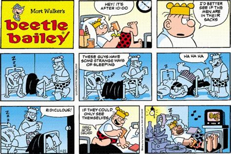 The Comics Section Beetle Bailey If They Could Only See Themselves