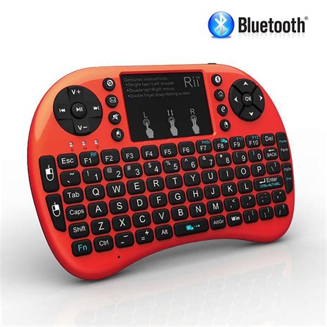 Backlit Touchpad Rii I8 Bluetooth Mini Keyboard