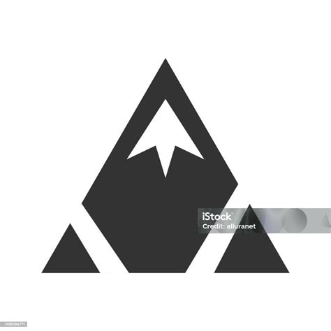 야외 모험 산 기호 템플릿입니다 아이콘 일러스트레이션 브랜드 아이덴티티 고립되고 평평한 그림입니다 벡터 그래픽 0명에 대한 스톡