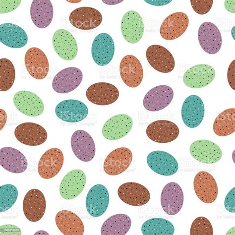 벡터 해피 부활절 원활한 패턴 계란 배경 고립 된 벡터 손 그려진 행복 부활절 인사말 카드 4월에 대한 스톡 벡터 아트 및 기타 이미지 4월 계절 공휴일 Istock