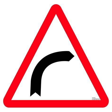 Safety Sign Right Hand Curve