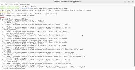 Failing To Install Hrms On Ubuntu22 Throws Error Customize Erpnext