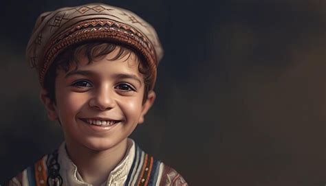 Premium Photo Kuwaiti Boy Illustration By Generative Ai