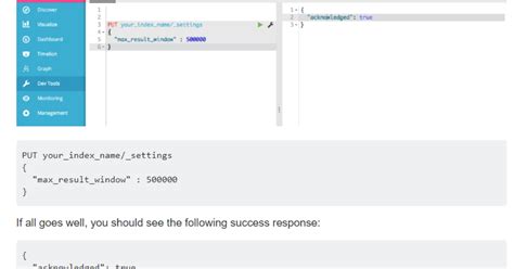 elastic search error queryphaseexecutionexception[result window is too large from size must
