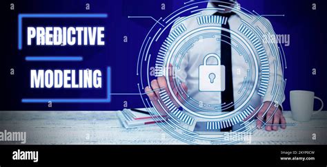 Text Sign Showing Predictive Modeling Word For Maintenance Strategy Driven By Predictive