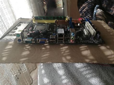 Дънна платка Asus P5kpl Am Se Socket 775 Cpu Fan Дънна платка Компютърни компоненти рез