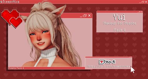 Yui Makeup For Miqote Face 4 The Glamour Dresser Final Fantasy