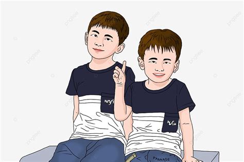 Two Cartoon Brothers