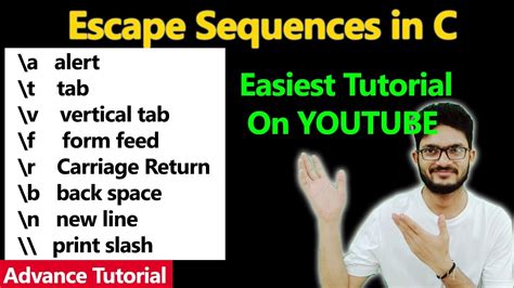 Escape Sequences In C Imp For Viva Escape Sequences In Deep C