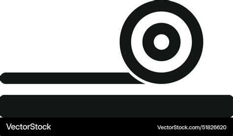 Textile Roll Icon Representing Fabric Production Vector Image