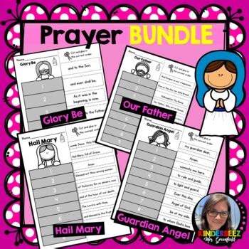 Catholic Prayer Bundle Hail Mary Our Father Glory Be Guardian Angel