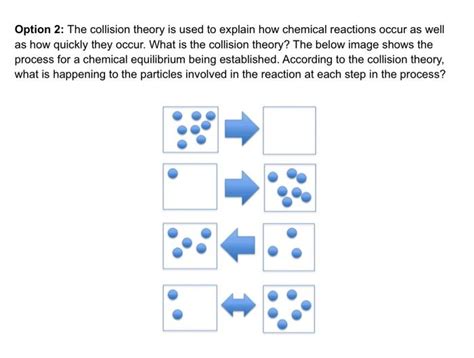 Solved Option 2 The Collision Theory Is Used To Explain How