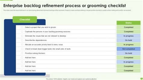 Backlog Grooming Powerpoint Templates Slides And Graphics