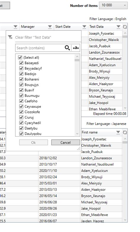 Special Characters Removed In Popup Issue Macgile DataGridFilter GitHub