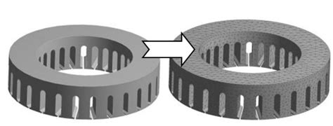 Finite Element Simulation Model Of The Stator Core Download Scientific Diagram