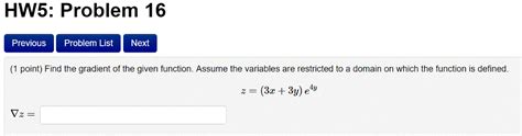 solved find the gradient of the given function assume the