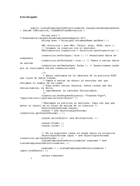 Comunicación Applet Servlet Eofexception Foros Del Web Pdf Servidor Web Internet Y Web