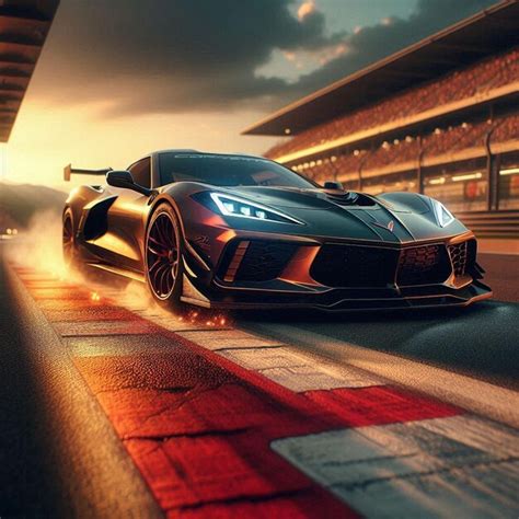 Chevrolet Corvette C8 Racetrack Monaco Social Media Avatar Template