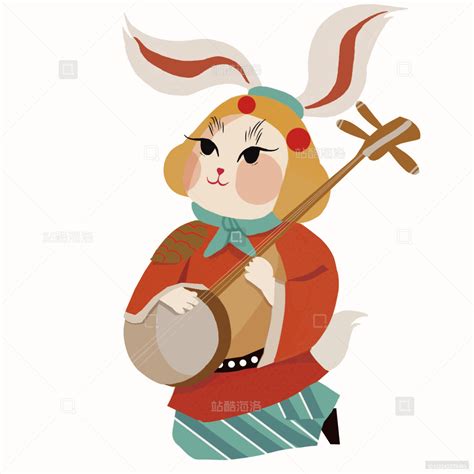 萌趣兔儿爷站酷海洛正版图片视频字体音乐素材交易平台站酷旗下品牌