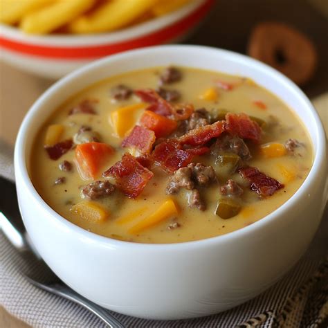 Bacon Cheeseburger Soup Recipe Gymonset