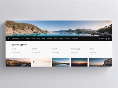 Clean Minimalist Navigation Bar With Intuitive Dropdown Menus Premium Ai Generated Image