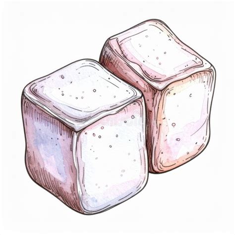 Two Pink And Purple Cube Shaped Candies Stock Illustration Illustration Of Tasty Artwork