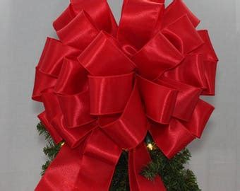 Tree Topper Bows Etsy