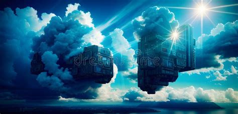 Generative Ai Cloud Computing Technology Online Data Storage For Business Network Concept