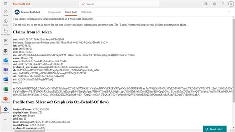 microsoft teams authentication sample code samples microsoft learn