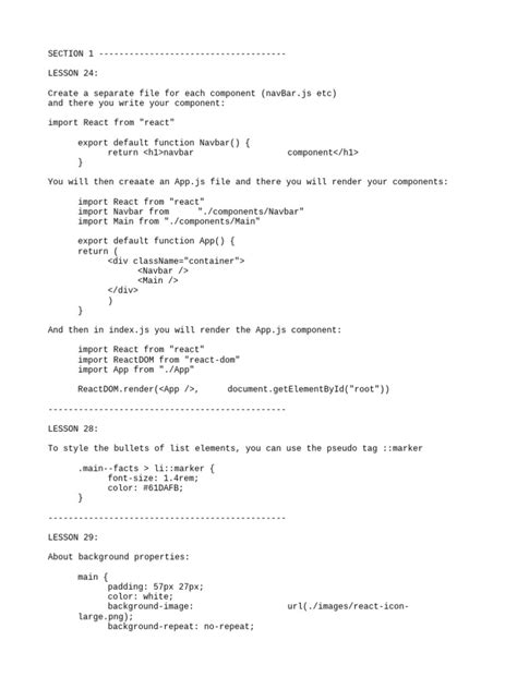 Scrimba React Notes Pdf