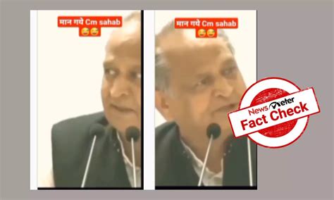 Ashok Gehlot Never Said Generating Hydroelectricity Makes Water Useless For Farming