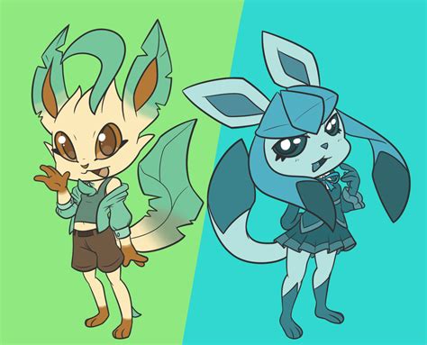 Chibi Leafeon Et Glaceon Pokémon Scarlet And Violet All Eeveelutions Chibi Leafeon Et Glaceon Pokémon Scarlet And Violet All Eeveelutions