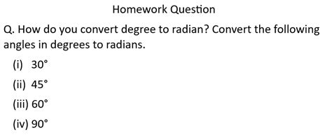 How To Convert Radian To Degrees Proveiff Study