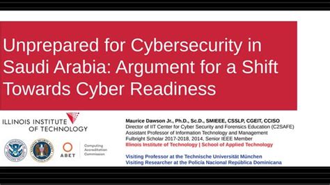 Unprepared For Cybersecurity In Saudi Arabia Argument For A Shift Towards Cyber Readiness Ppt