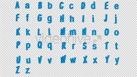 Cartoon Alphanumeric Characters Fast Download Videohive 4612324 Motion