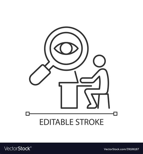 Control Linear Icon Royalty Free Vector Image Vectorstock