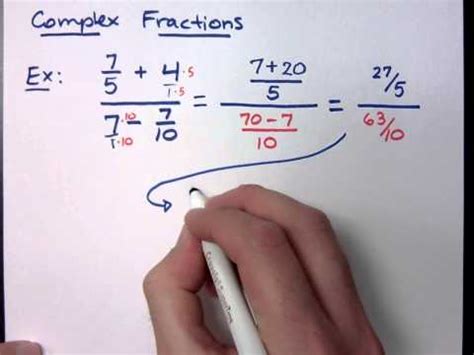Simplifying A Complex Rational Expression Expii