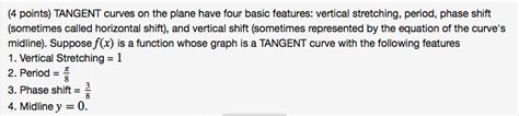 Solved 4 Points Tangent Curves On The Plane Have Four