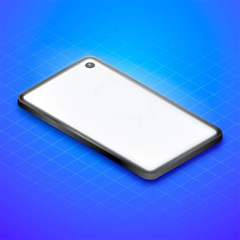 Premium Vector Gradient Smartphone Mockup Illustration