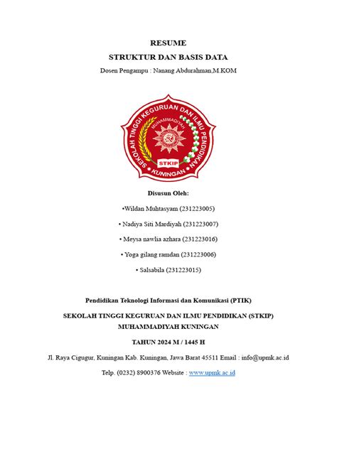 Pengertian Array Kel 1 Struktur Basis Data Pdf
