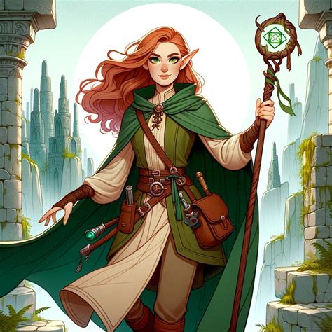 Woman Elf Druid 1 Ai Art By Ordeperon On Deviantart