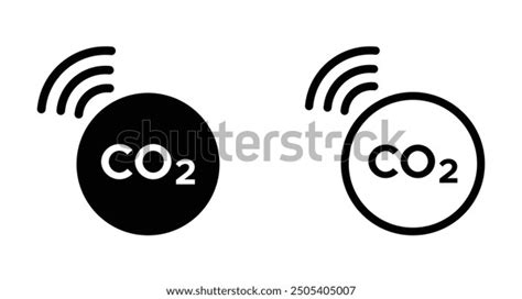 Co2 Sensor Vector Icons Sensor Co2 Stock Vector Royalty Free 2505405007 Shutterstock